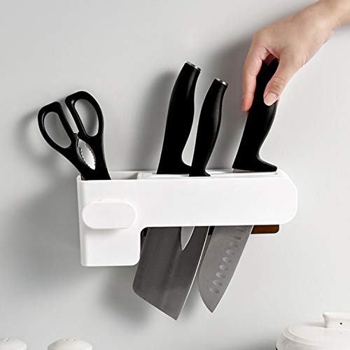 FZZDP Knife Holder Creative Kitchen Knife Storage Rack Insert Knife Scissors Organizer Wall-mounted Tool