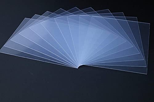 Superior Graphic Supplies PETG Clear Plexiglass Plastic Sheets 48 x 48 inches - 40mil (.040"/1.02MM) Thickness for DIY, Display Projects and Crafts