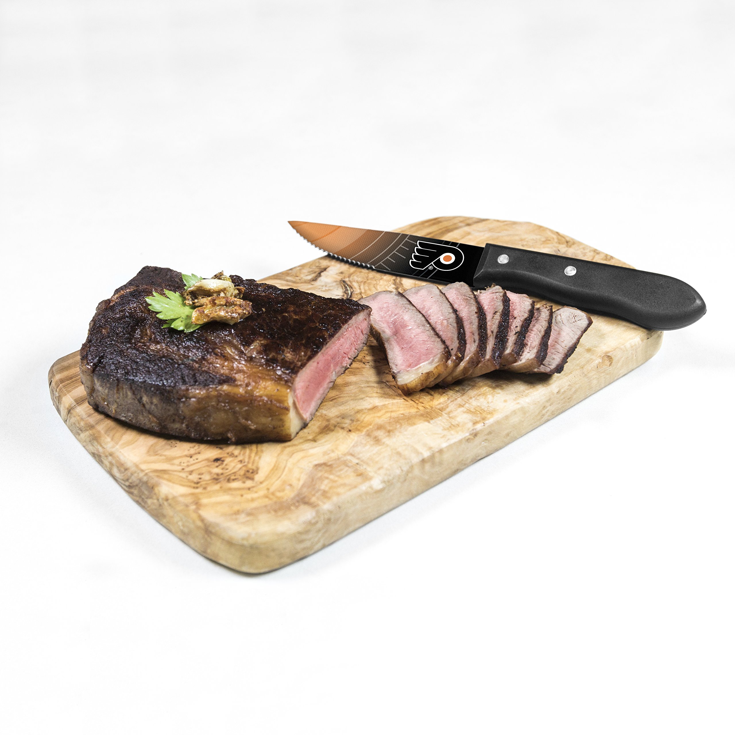 Sports Vault NHL Philadelphia Flyers Steak Knive Set