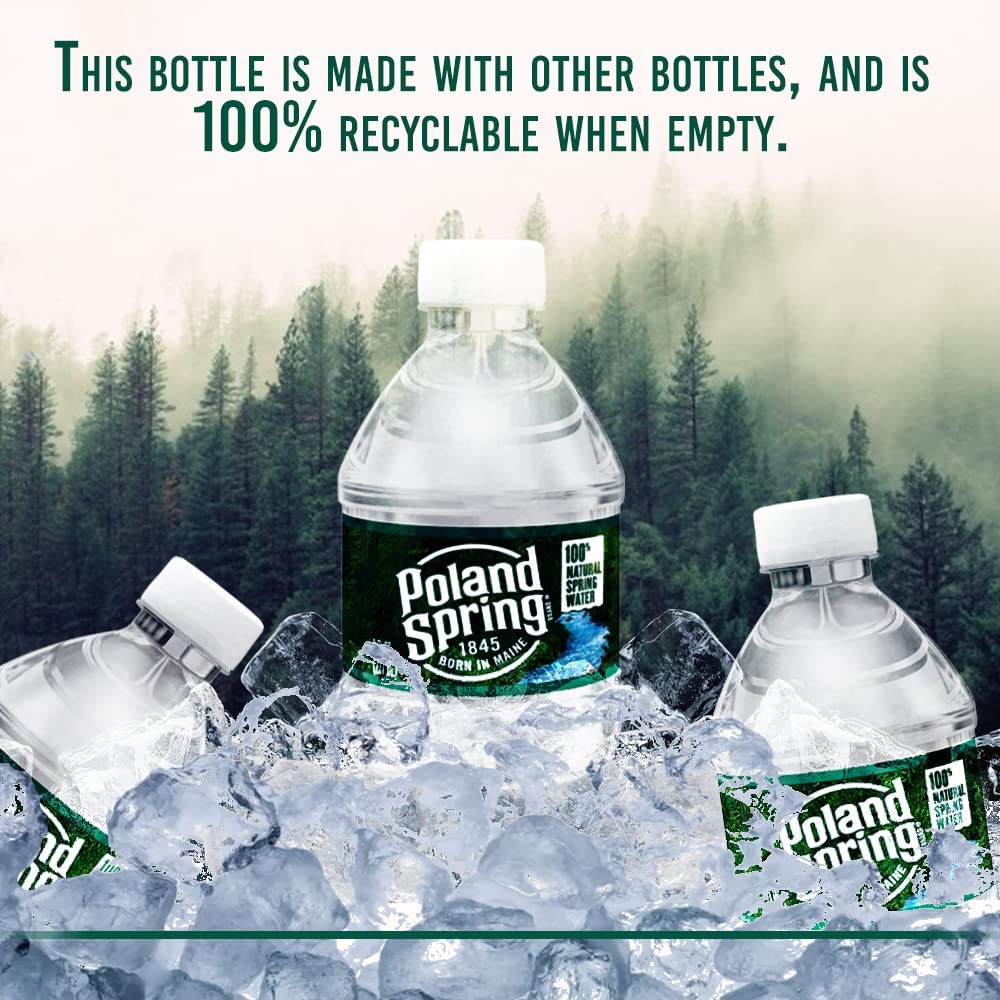 Dean Products - Spring Water Bottles 24 Pack - Bottled Spring Water - Small Bottles of Water - Mini Water Bottles 24 Pack - 8 oz Bottled Water - Bulk Small Water Bottles