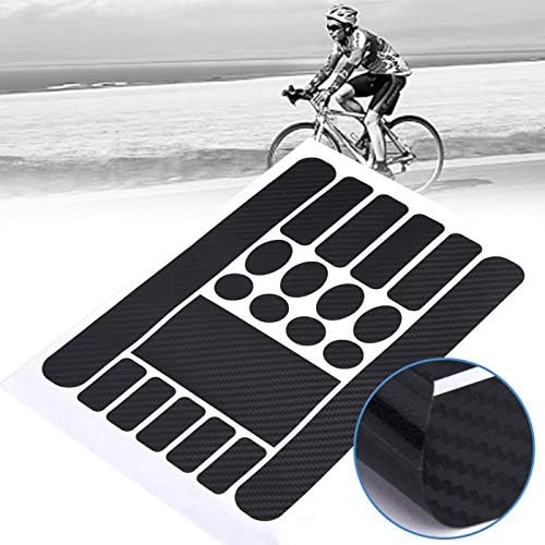 Drfeify Bicycle Stickers, Plastic Chainstay and Frame Sticker Protector Kit for Outdoors Mountain Bikes Bicycle Cycle Decal(Transparency)