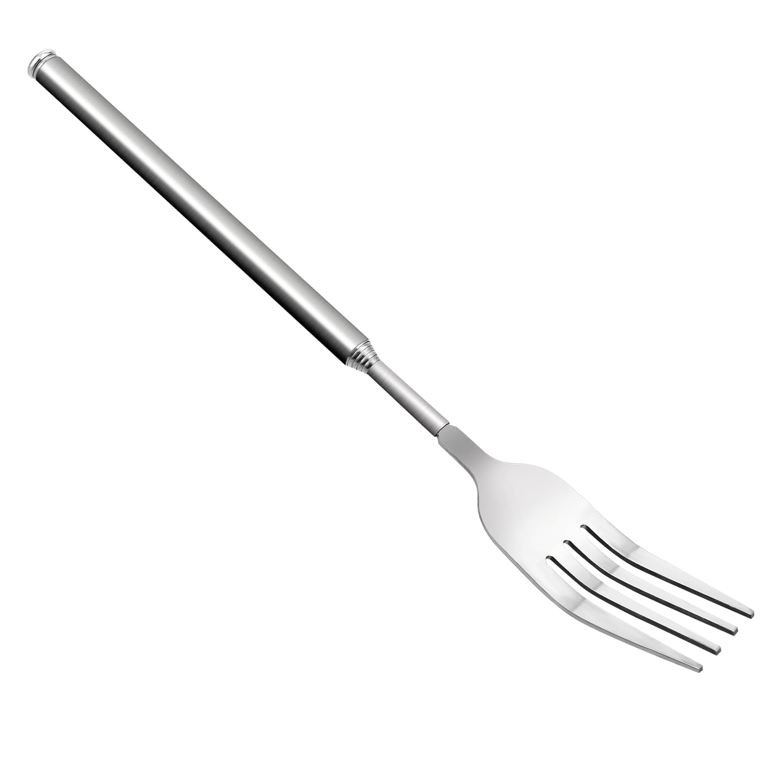 Stainless Steel Retractable Fork Telescopic Fork Extending Fork 63 cm Long Extendable Dinner Fruit Dessert Fork Extendable Fork Barbecue Toasting Dinner 8.7~24.8inch