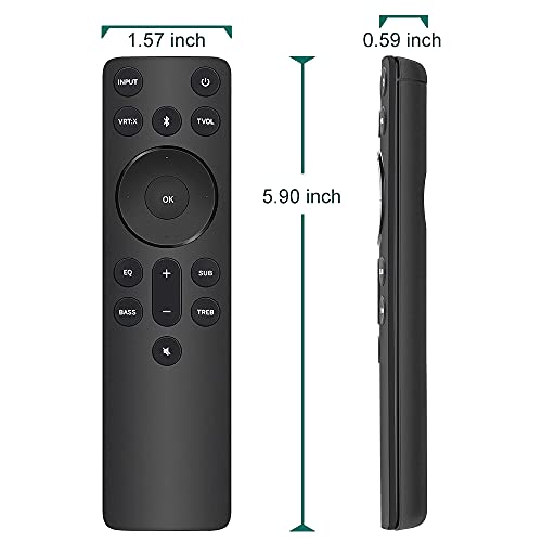 Semote Remote Controller fit for Vizio 2.1 5.1 Home Theater Sound Bar and Vizio Channel Soundbar System, for Vizio M V P Series Home Audio Sound System with Subwoofer