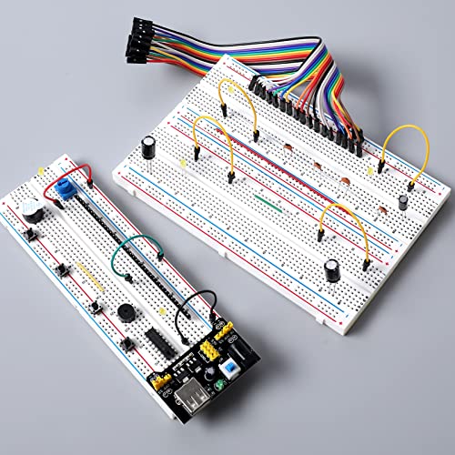 DEYUE 3 Set of Solderless Prototype Breadboard 830 tie Points Breadboard