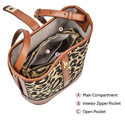 FOXLOVER Fashion Bucket Purses for Women Designer Ladies Hobo Shoulder Bag