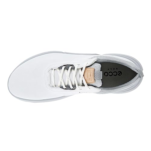 ECCO Men's Biom Hybrid 4 Gore-tex Waterproof Golf Shoe, White/Concrete, 11-11.5