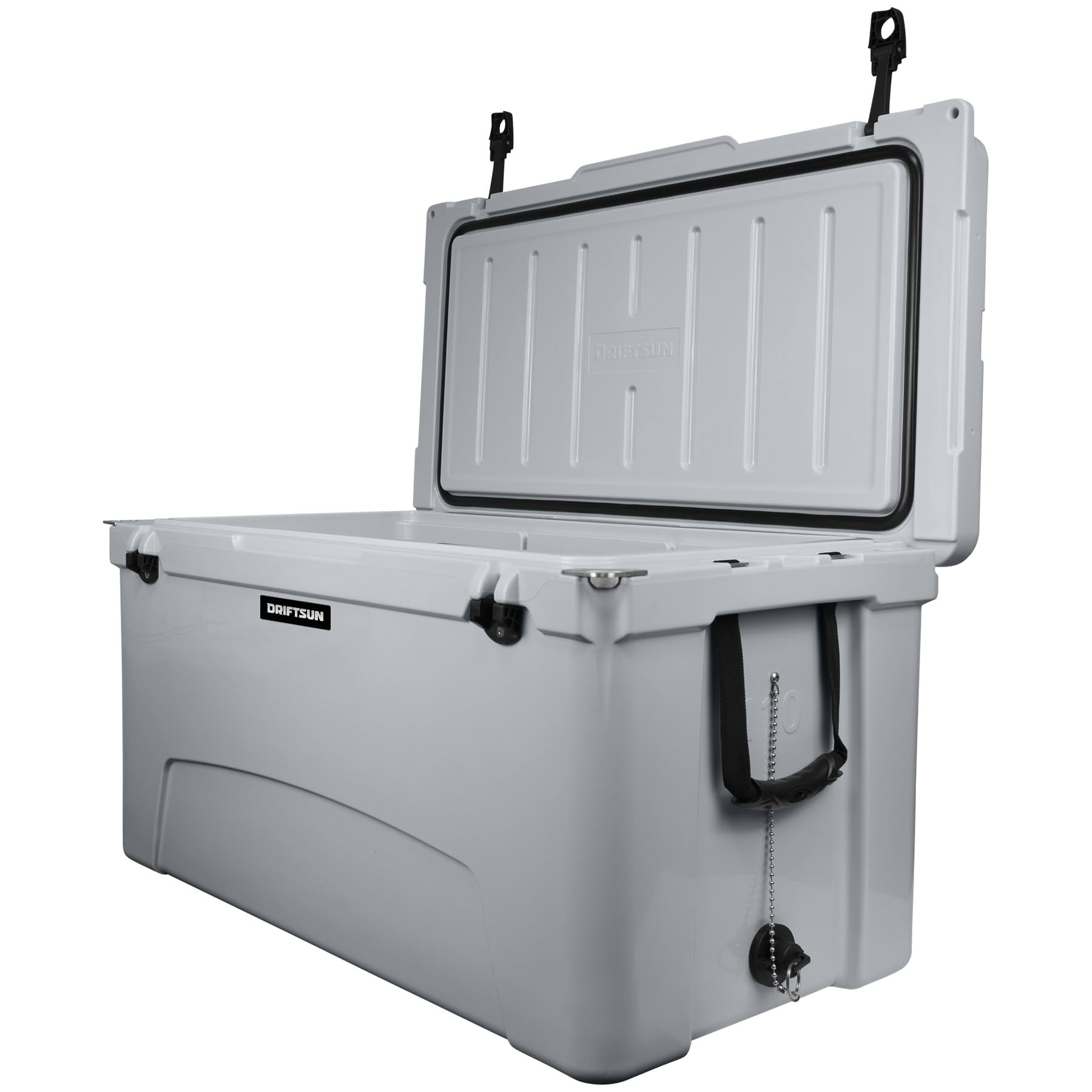 Driftsun 110qt Insulated Ice Chest - Heavy Duty, High Performance Roto-Molded Commercial Grade Cooler (Gray)