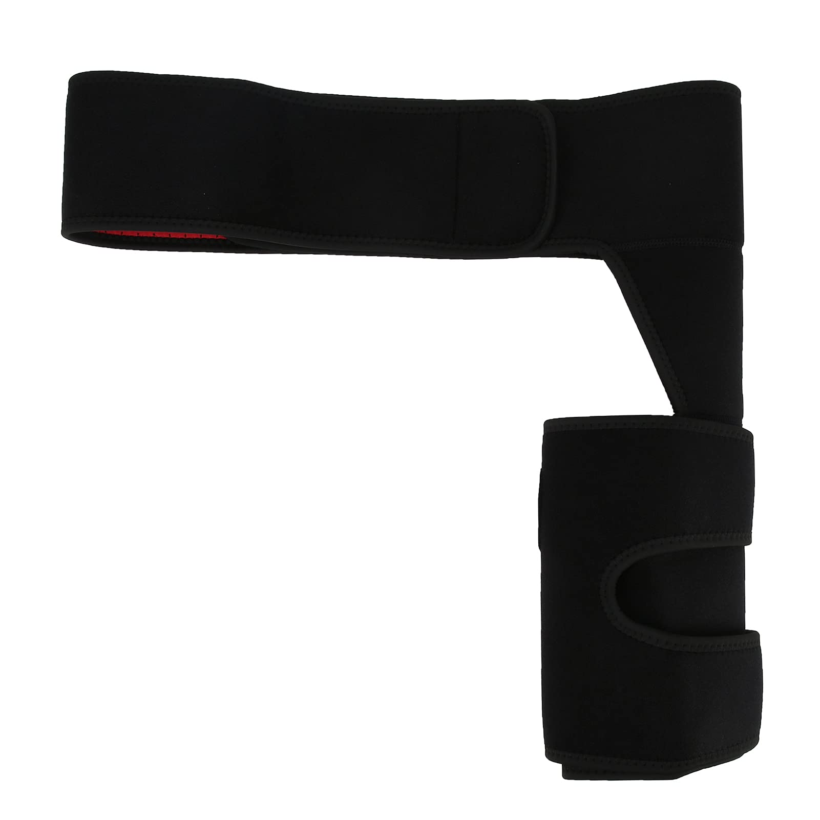 FECAMOS Hip Brace Thigh Compression Sleeve, Reliable Fitness Thigh Brace Rubber Durable Flexible for Hip Flexor Injury for Sciatica