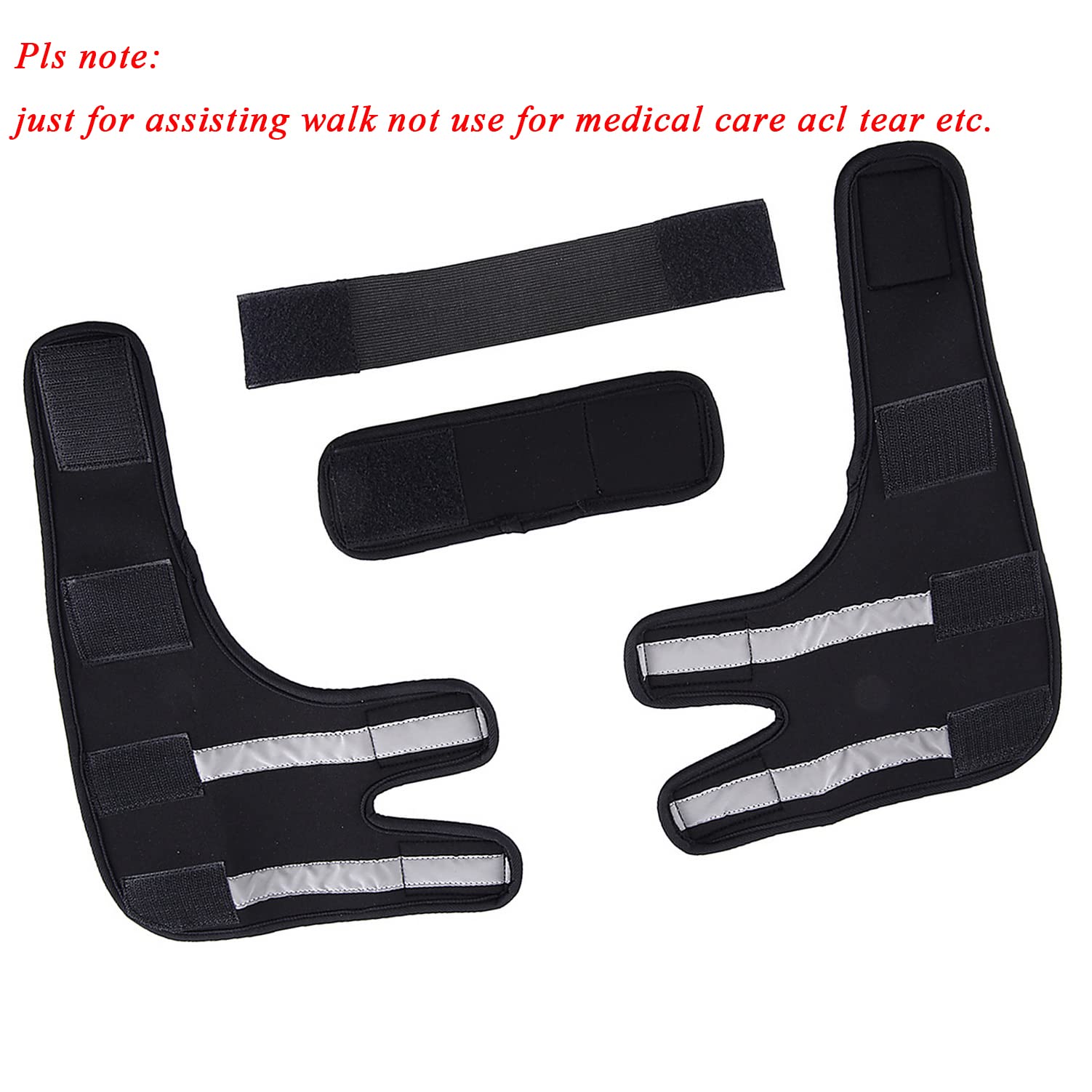 SELMAI Reflective Dog Shoulder Brace Front Leg Brace Canine Elbow Protector Extra Supportive Joint Wrap Arthritis Loss of Stability Helps Wounds Healing Prevents Injuries Sprains Black S