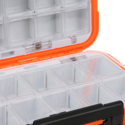 FECAMOS Waterproof Lure Box, Strong Large Capacity Fishing Tool Box for Outdoor