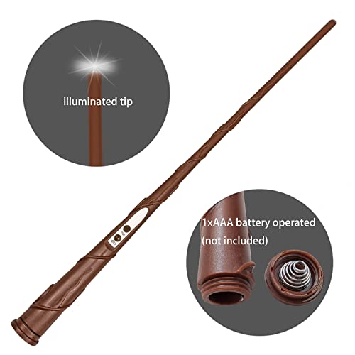 Leejec 20pcs Flameless Taper Floating Candles with Magic Wand Remote, Flickering Warm Light, Battery Operated 6.1" LED Electric Window Candle, Decor for Christmas, Wedding, Halloween, Birthday Party
