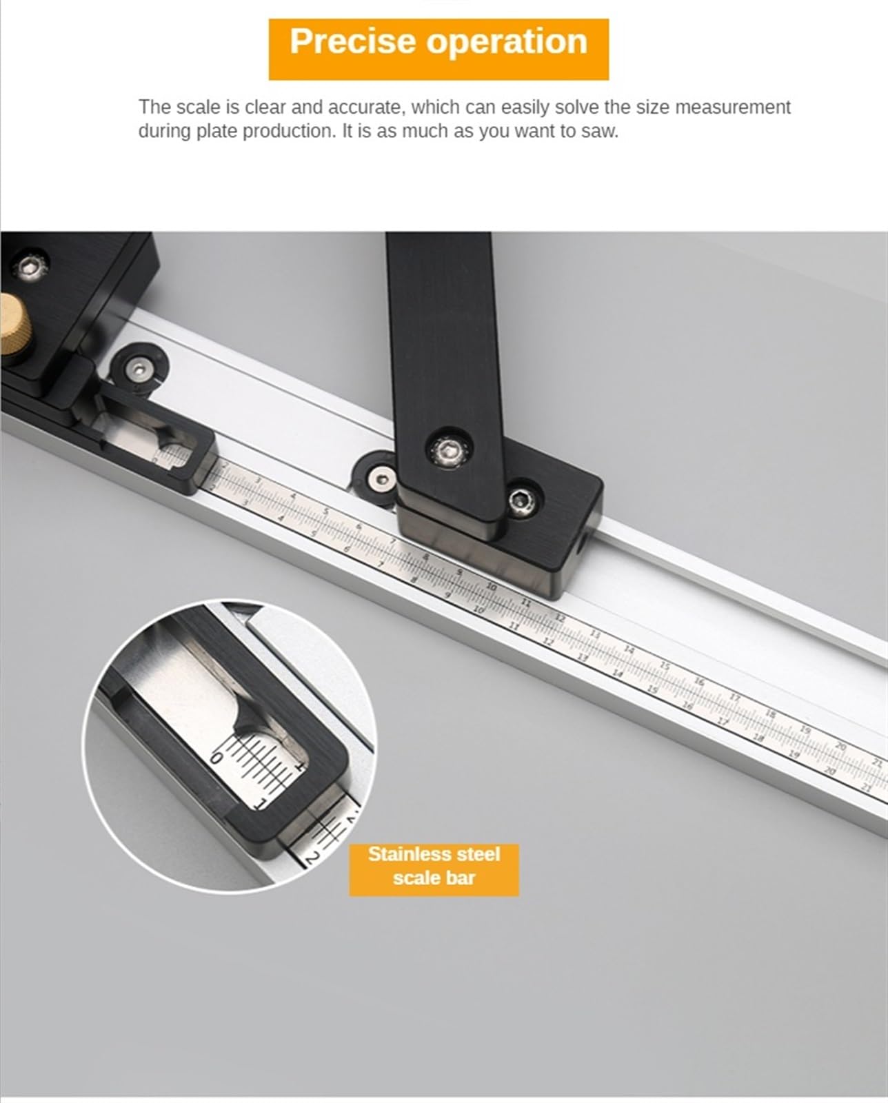 New Aluminum Alloy Table Saw Fence System,31.5/40inch Flip Modification Router Circular Saw Fence, DIY Wood Working Tools And Accessories (Size : 1000mm)