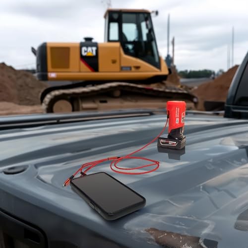 Tool Army M12 USB Charger & Milwaukee Charger | M12 Power Source 48-59-1201, 49-24-2310 Compatible with M12 Milwaukee Heated Jacket Adapter