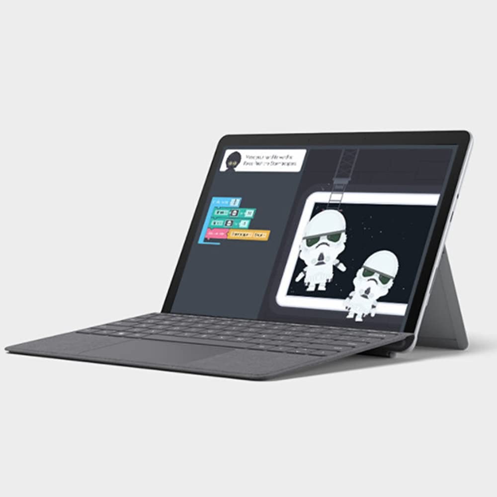Microsoft 8QC-00037 Surface Laptop Go 2 12.4" Intel i5-1135G7 8GB/128GB Touchscreen, Ice Blue Bundle with Deco Gear Padded 15" - 17" Laptop Gaming Backpack and Wacom Ballpoint Pen