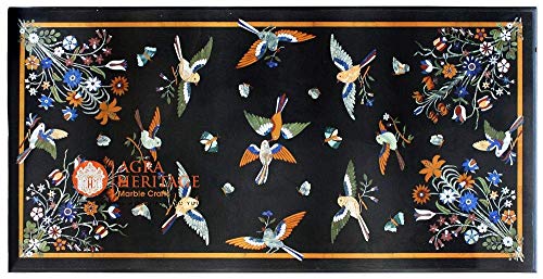Marble Living Dining Room Table Top Mosaic Muli Inlay Stone Furniture | 48"x24" Inches