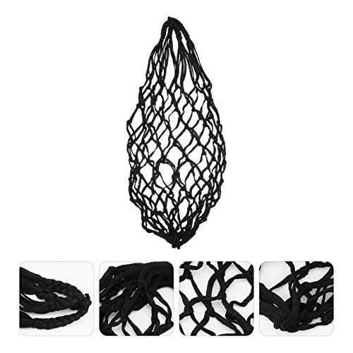 Mikikit Chicken Coop Accessories Poultry Vegetable Feeding Tool: Chicken Vegetable String Bag Cabbage Feeder Treat Feeding Mesh Bag Thickened Poultry Food Feeding Mesh Bag- Black Goat Feeder