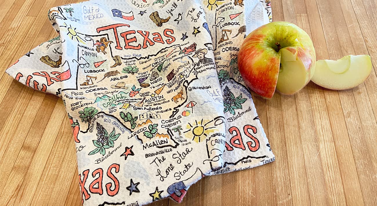 Fish Kiss State Map Multi-Use Towel (New York)