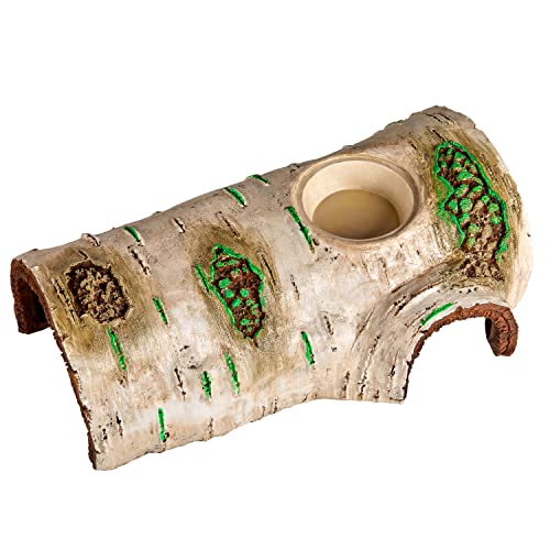 Zilla Rapid Sense UV Detecting Pet Reptile Terrarium Decor, Poplar Log, Large