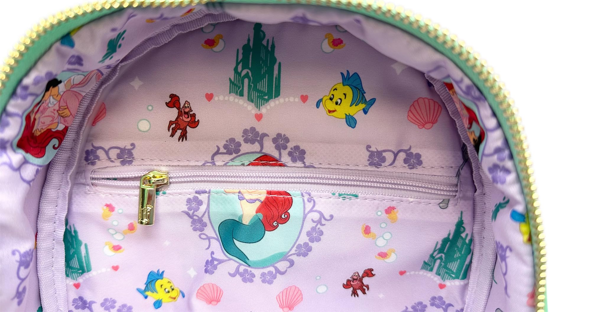 Loungefly Disney The Little Mermaid Ariel Cosplay Womens Double Strap Shoulder Bag Purse