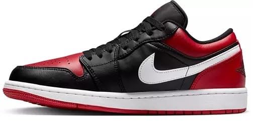 nike Air Jordan 1 Low Men's Shoes Alternate Bred Toe 553558 066 - Size 10.5 White/Black
