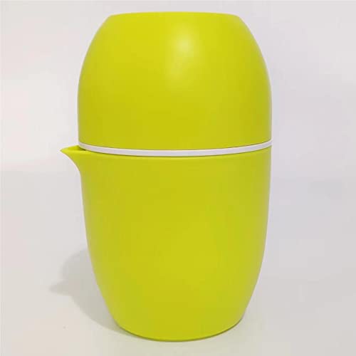 Lechin Hand Juicer - Citrus Juicer with Lemon Shape - Hand Lemon Juicer with Two Press Options for Different Fruits (Yellow)