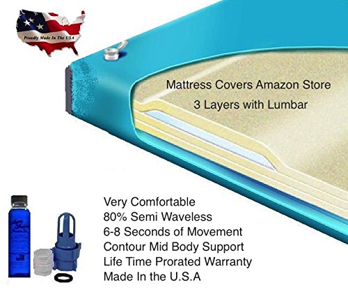 Super Single 80% Semi Waveless Waterbed Mattress with Lumbar