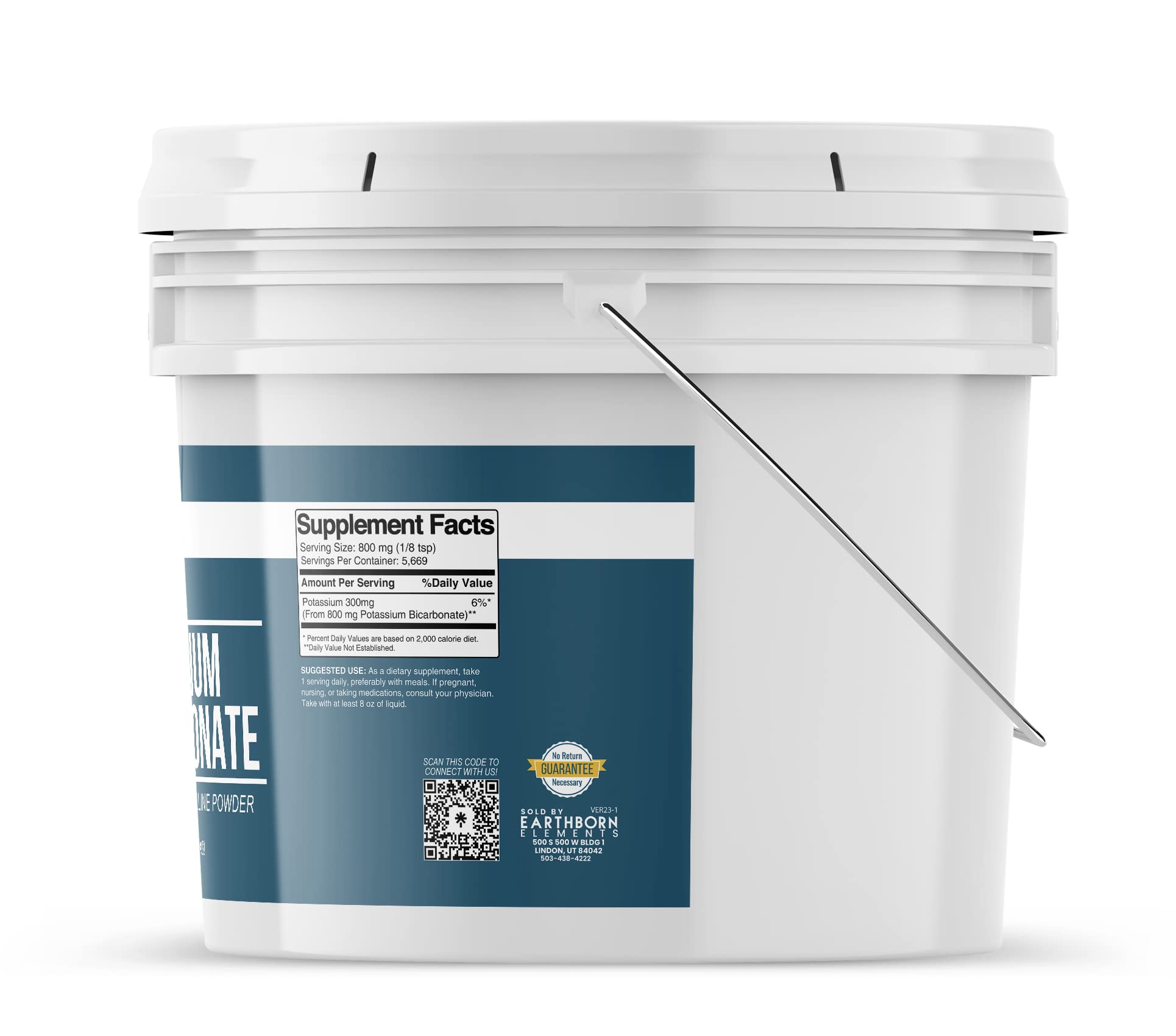 Earthborn Elements Potassium Bicarbonate (5 Gallon), Wine & Cheese Making, Pure & Undiluted