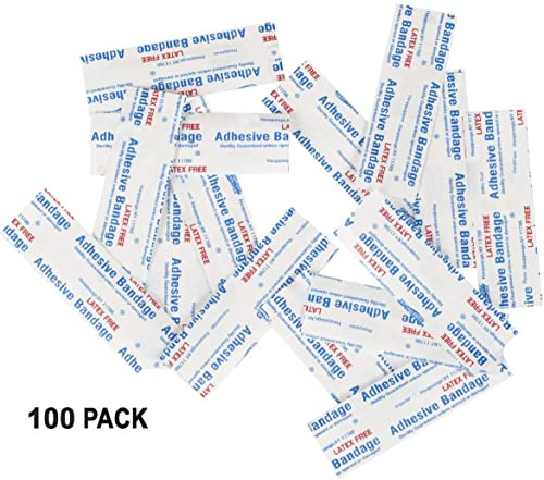 Dukal Butterfly Closure Strips. Pack of 100 Adhesive Wound Closure Bandages. Sterile Bandages for Wound Protection. Single use. Individually Wrapped. Easy to Apply.