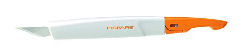 Fiskars Premium Precision Art Knife - N°11 Blade, Precision Handicraft Knife/Blade, Total Length: 15.5 cm, Incl. 1 Blade No. 11, Quality Steel/Plastic, White/Orange, 1024386