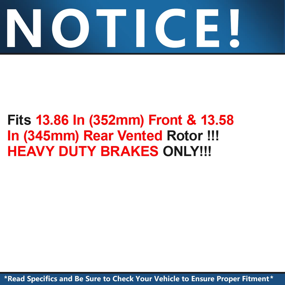 Detroit Axle - Brakes Kit for Ford Explorer Taurus Flex Police Lincoln MKT MKS Disc Brake Rotors Ceramic Brakes Pads Front and Rear Replacement : 13.86'' inch Front Rotor & 13.58'' inch Rear Rotor