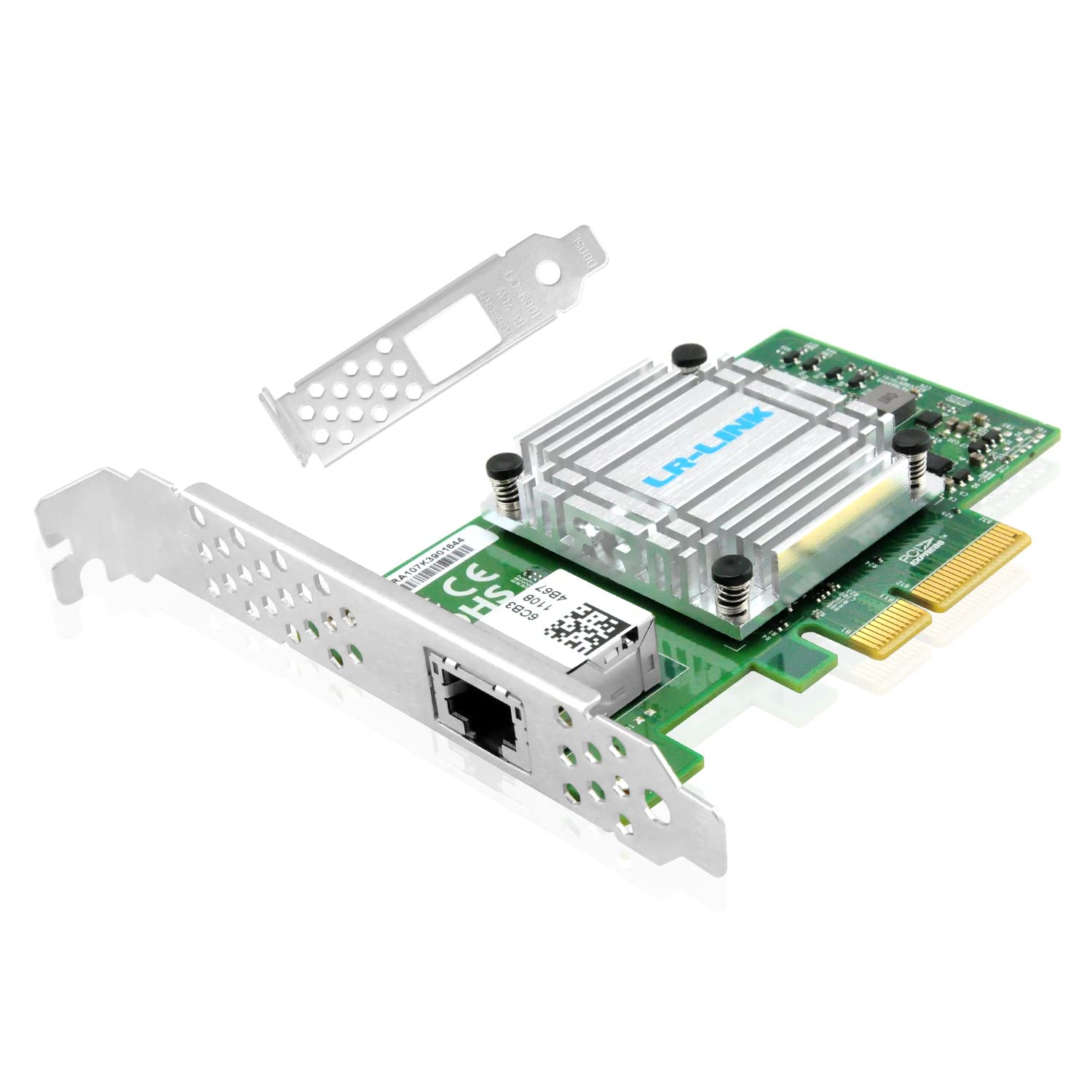 Lr-link 10Gb Network Card, Single-Port RJ45 Ethernet Adapter, with Aquantia Chip, PCI-Express X4 NIC Support Windows multicolor Aquantia AQC107(1xRJ45) A107-1T 0