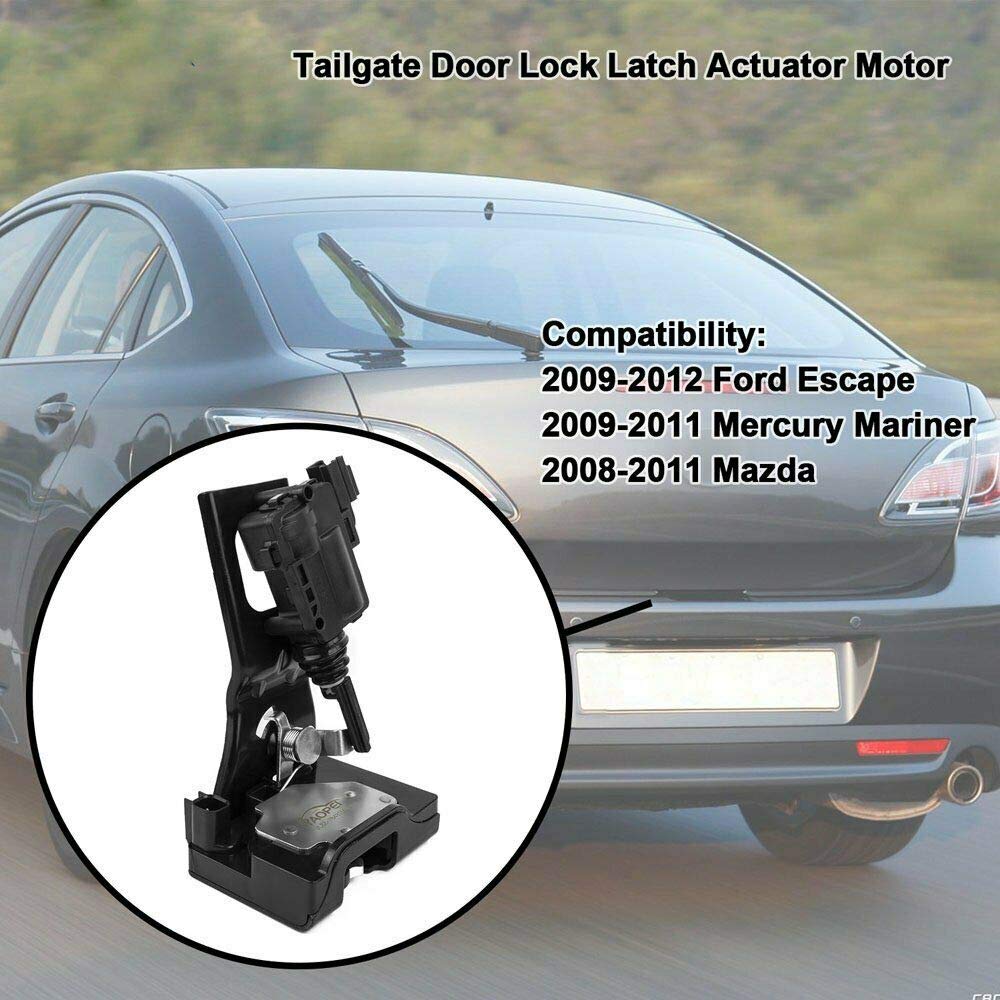 Fits for Ford Rear Liftgate Hatch Trunk Door Lock Actuator | Tailgate Latch Assembly | 2008-2012 Ford Escape, 2009-2011 Mazda Tribute 2008-2011 Mercury Mariner | OE Numbers 9L8Z-7843150-B, 937-663