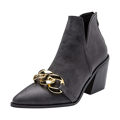 FASDNENDYS Boots Mid-Length Women's Ankle Fashion Shoes Characteristic Boots Boots Soft Snow Boots Women Black