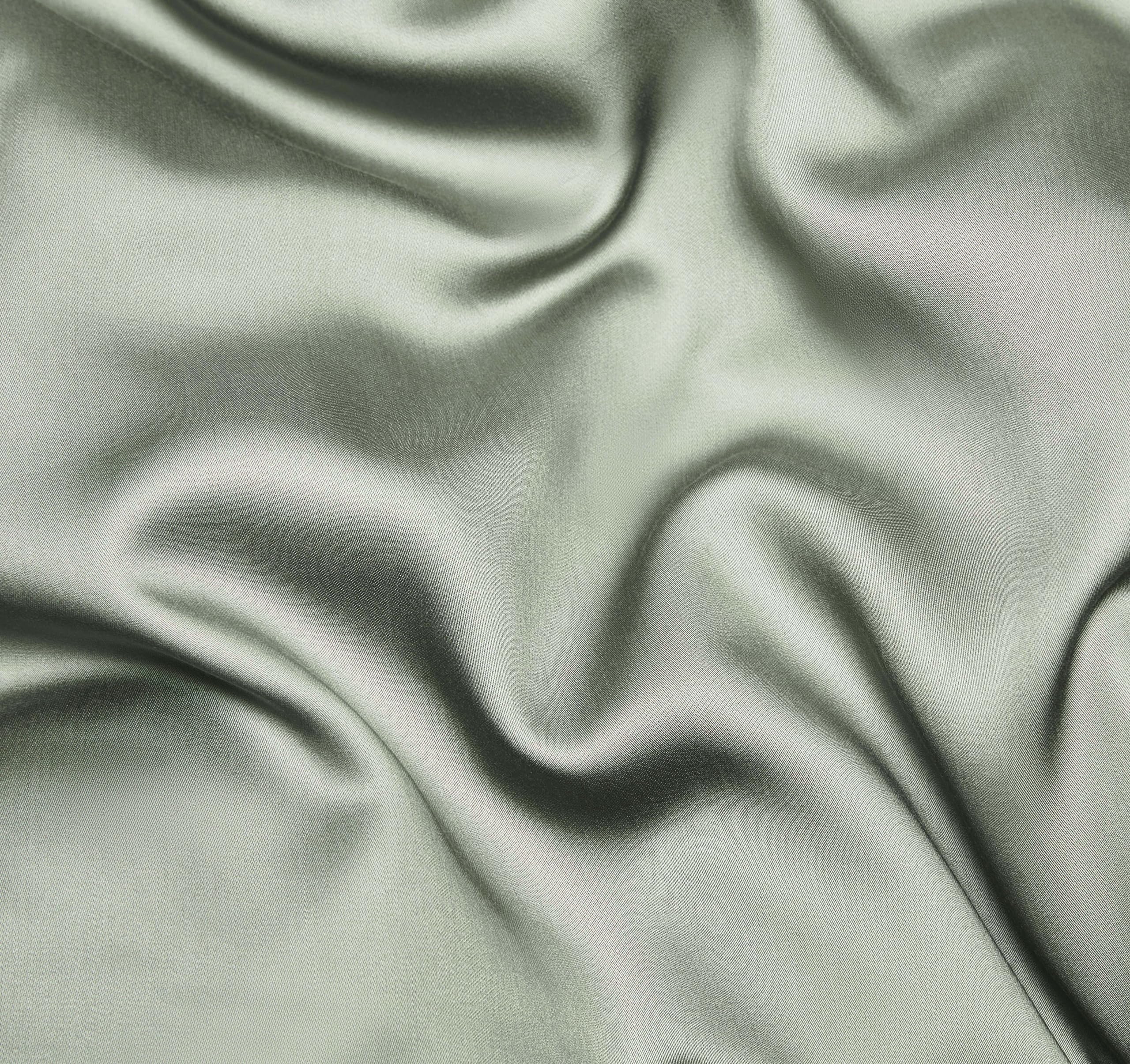 Sterling Creek 100% Tencel Lyocell Duvet Cover Set Queen Size 3-Piece Set - Luxury Soft Breathable Silky Smooth Cooling Comforter Cover with Button Closure for Hot Sleepers (Queen, Eucalyptus)