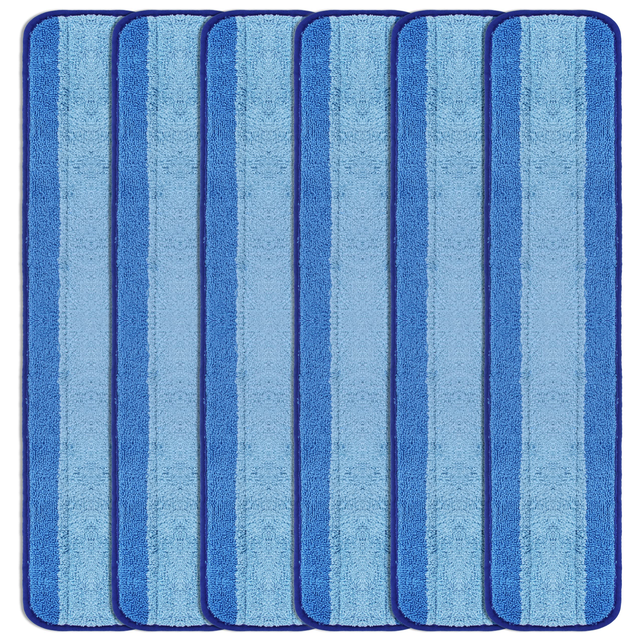 LTWHOME 24 Inch Microfiber Commercial Mop Refill Pads for Wet or Dry Floor Cleaning (Pack of 6)
