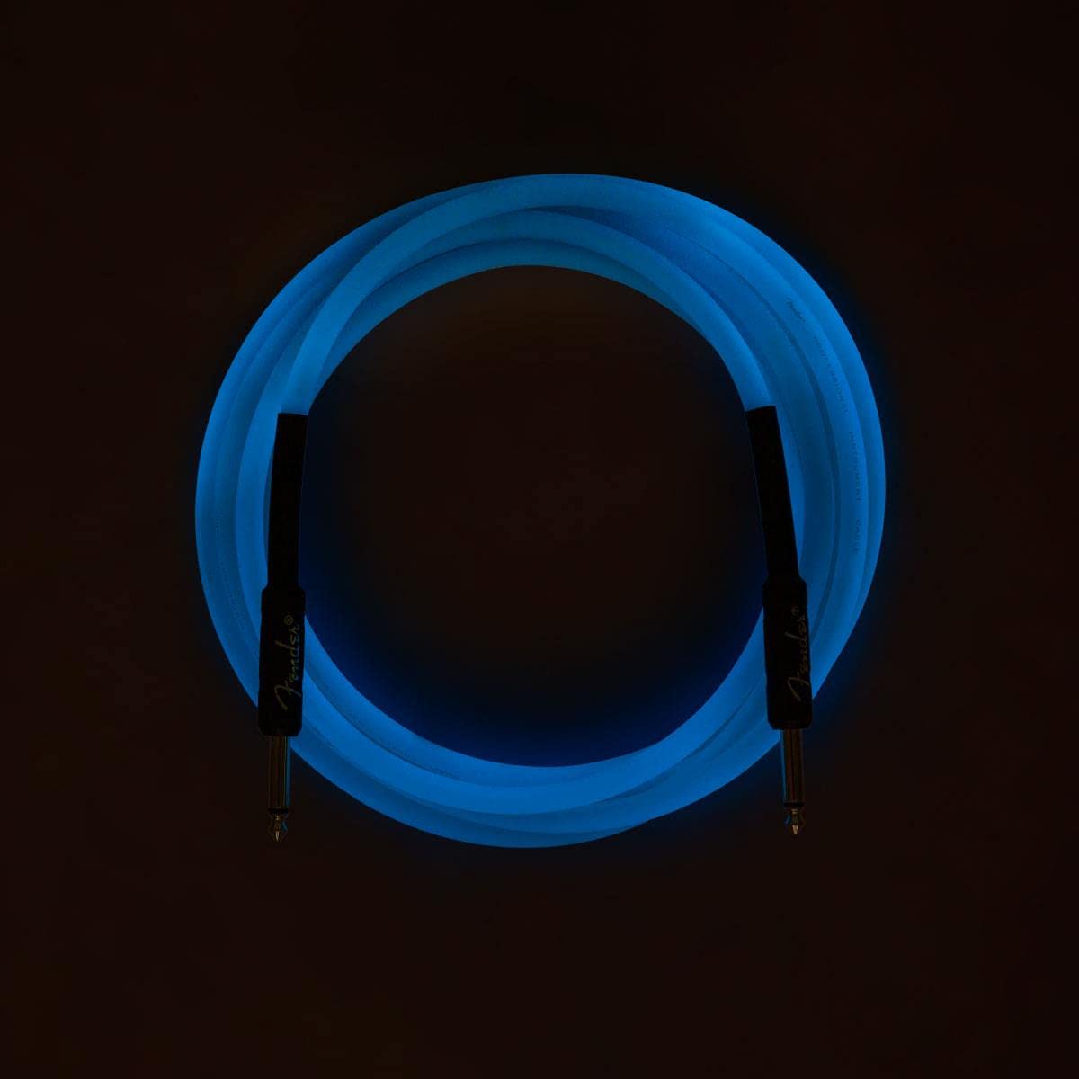 Fender 0990818108 Professional Series Glow in the Dark Blue Instrument Cable - 18.6 Feet