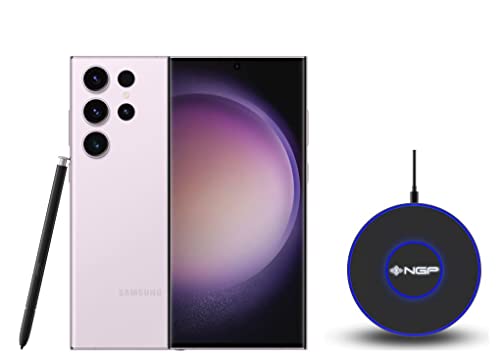 SAMSUNG Galaxy S23 Ultra 5G S9180 Dual 512GB 12GB RAM, 200 MP Camera, Factory Unlocked, NGP Wireless Charger Included – Lavender