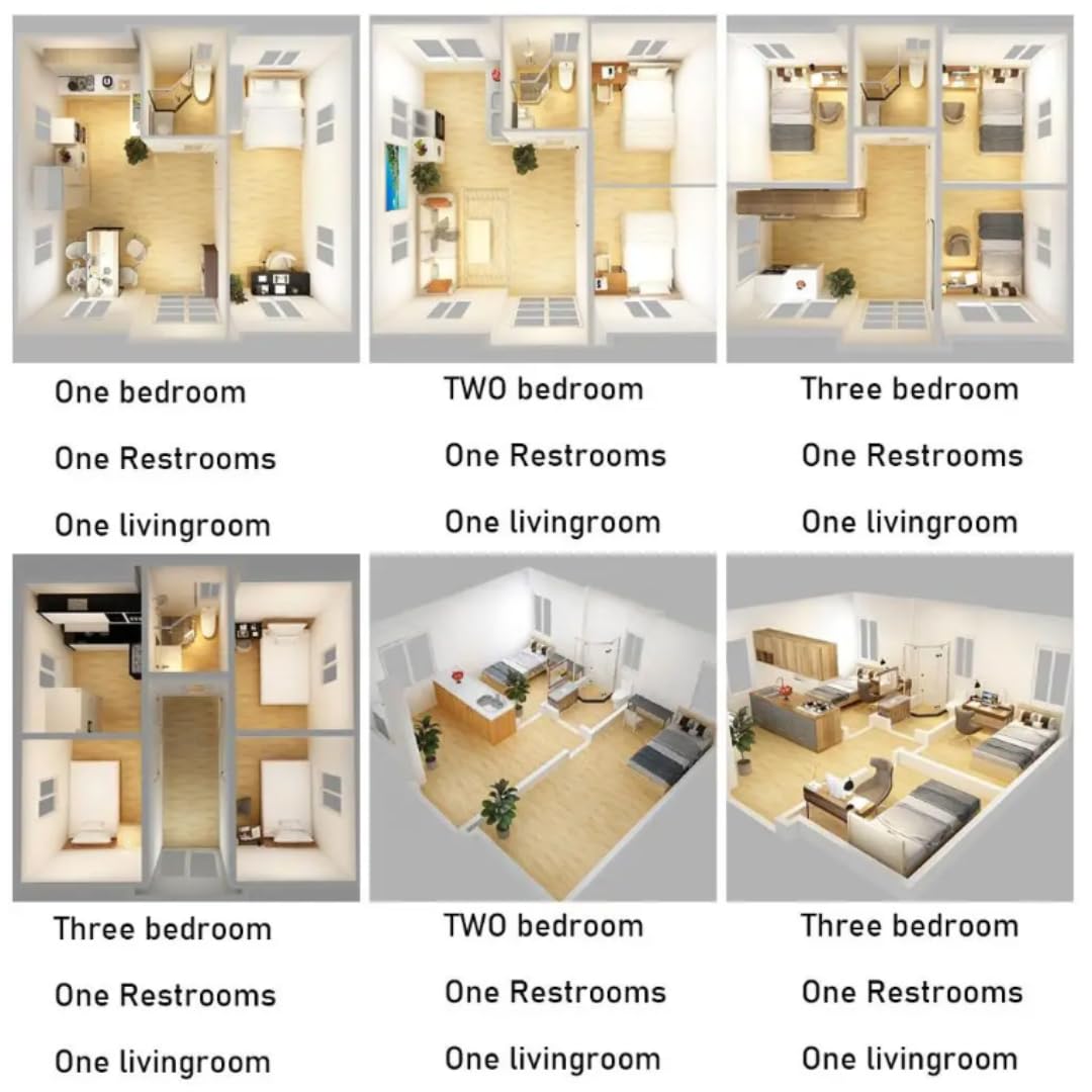 Semi-furnished, All Amenities, Tiny House, Container Homes Prefabricated, Modular Home, Portable House, Prefab Tiny Homes, (19x20ft Container
