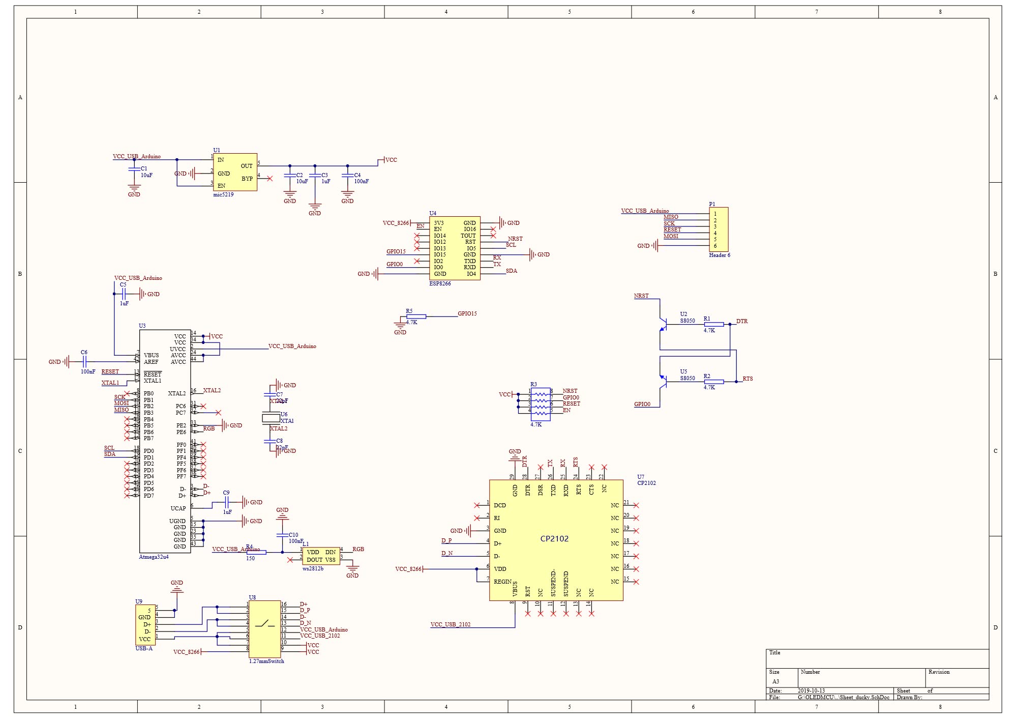 DSTIKE WiFi Duck V2 USB Keyboard Using Ducky Script Language ESP8266 for Arduino Starter