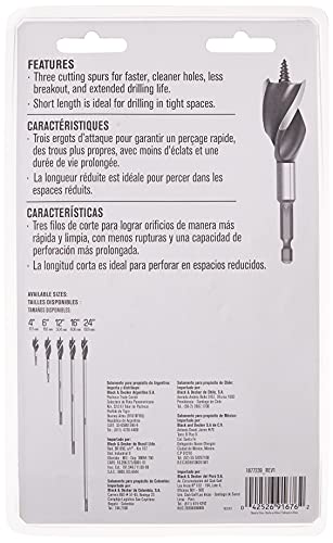 IRWIN SPEEDBOR Drill Bit Set for Wood, 4-Inch, 6-Piece (1877239)