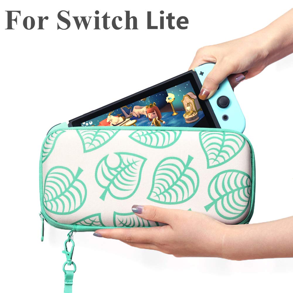ELIATER Carrying Case for Switch, Hard Shell Portable Travel Case for Switch Console & Accessories with 12 Game Card Slots & 4 Replaceable Thumb Grips Cap (Crossing)
