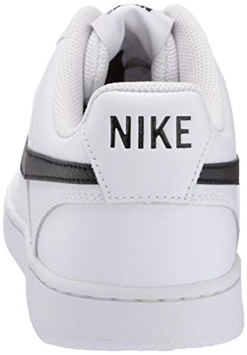 Nike Men's Court Vision Low Sneaker, White/Blackwhite, 10.5 Regular US