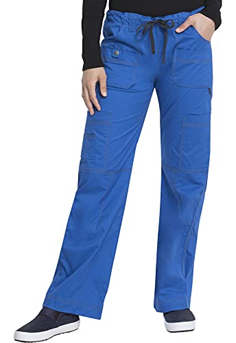 Dickies womens Genflex Cargo Scrubs Pant, Royal, XX-Large Petite