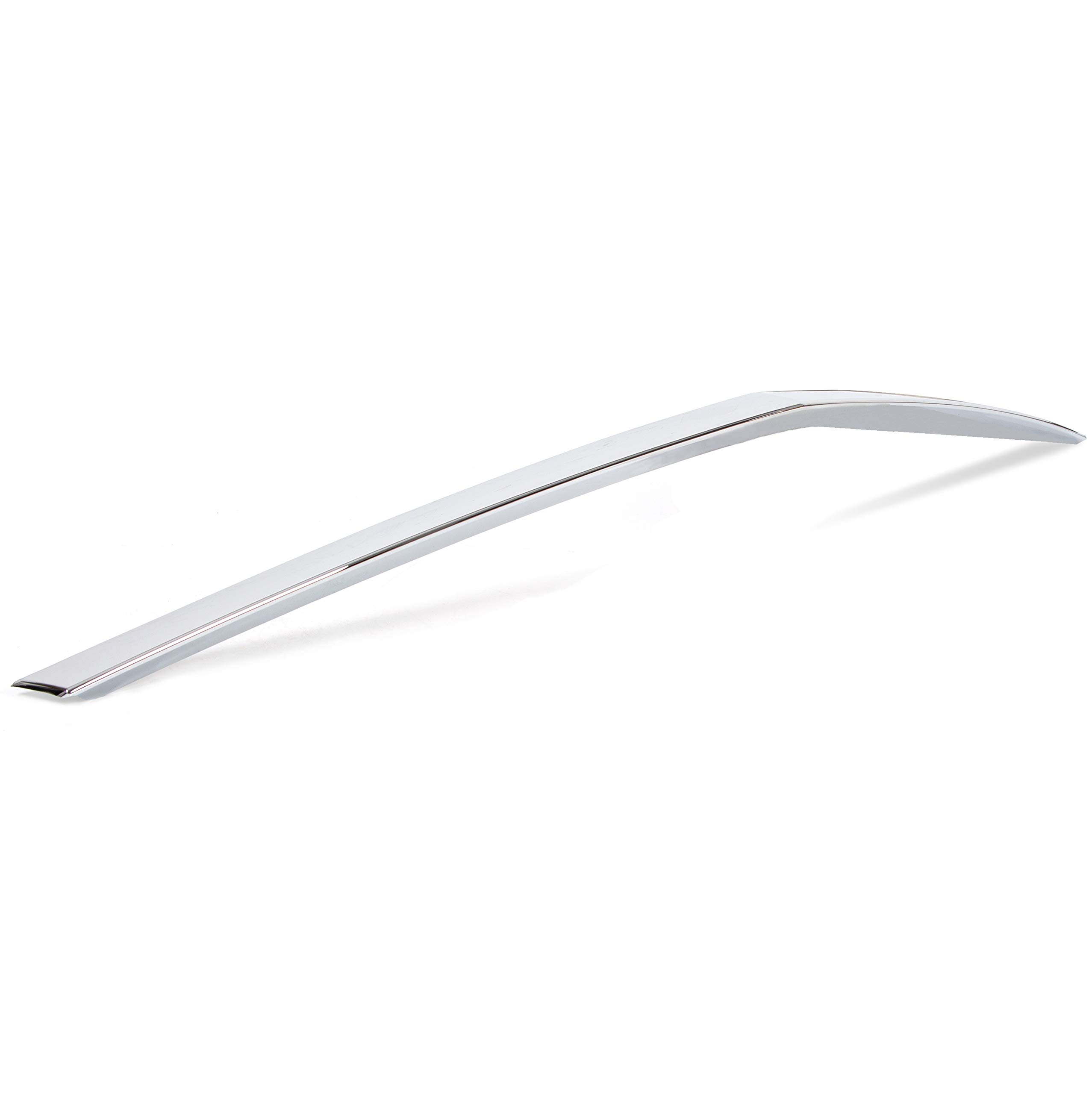 ECOTRIC Hood Molding Trim Moulding Chrome Fits 2010-2016 Cadillac SRX (submodel: Base, Luxury, Performance, Premium) - Replace # 22774203 GM1235120