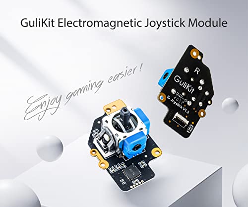GuliKit (no drift) Electromagnetic Joystick Module, for Steam Deck [Type A ] Stick, Thumbstick Repair Parts, Hall Effect Sensor Analog Stick, Patented Joystick Design[2 pack]