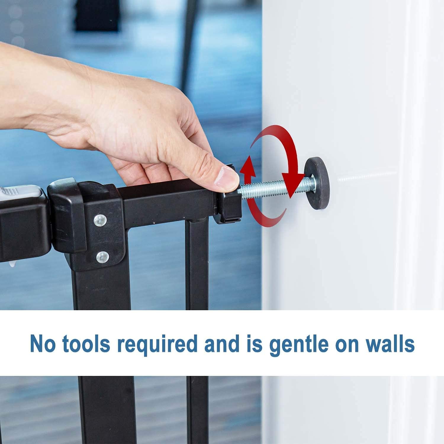 ide·o Extra Tall Baby Gate - Extra Tall Pet Gate, Baby Gate with Door, 41 Inch Tall Pet Gate