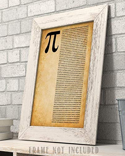 Math Art Prints - Pi - 11x14 Unframed Print - Classroom Wall Posters & Prints, Math Teacher Office Pictures For Wall, Classroom Posters High School College