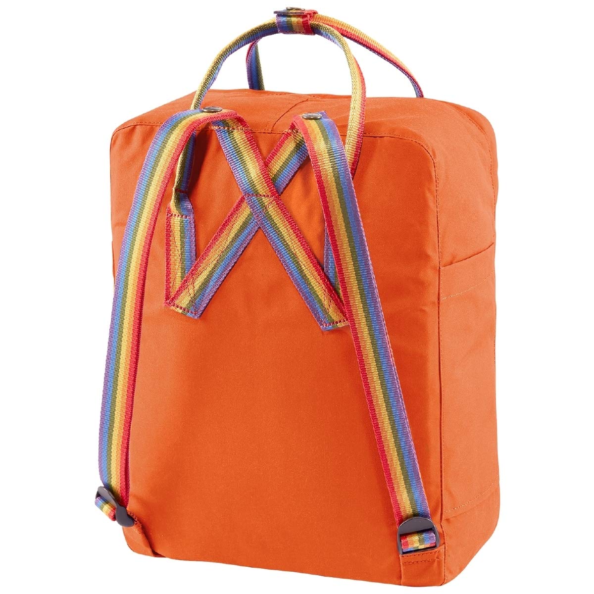 FJALLRAVEN Women's Luggage, Blue (Burnt Orange-Rainbow Pattern), One Size