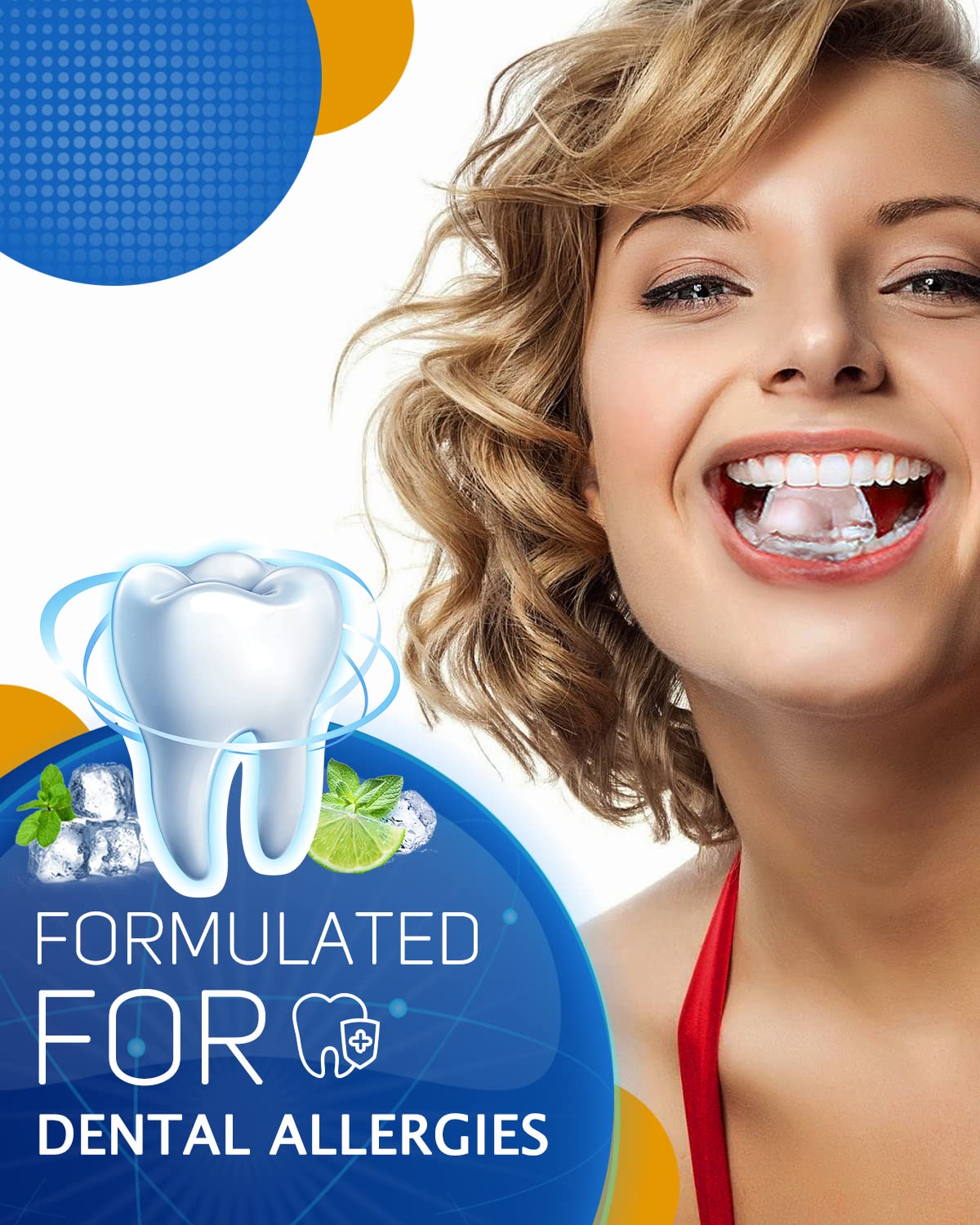 Luxspire Teeth Whitening Strips, 42 Strips(21 Treatments) Professional Teeth Whitening Kit for Teeth Sensitive, Fast-Result Effective Whitening, No Slip Strips Safe Teeth Whitening Product, Mint