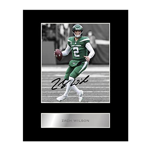 Zach Wilson Pre Printed Signature Signed Mounted Photo Display #11 Printed Autograph Picture